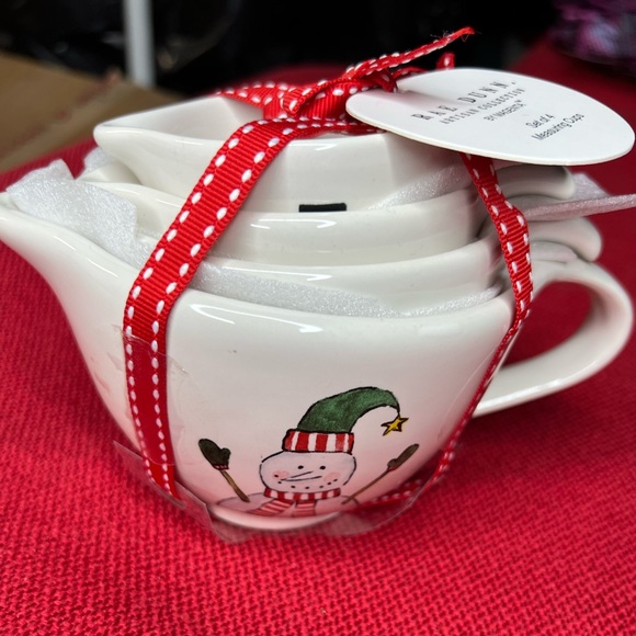 Rae Dunn | Holiday | Rae Dunn Nwt Snowman Measuring Cups For The ...